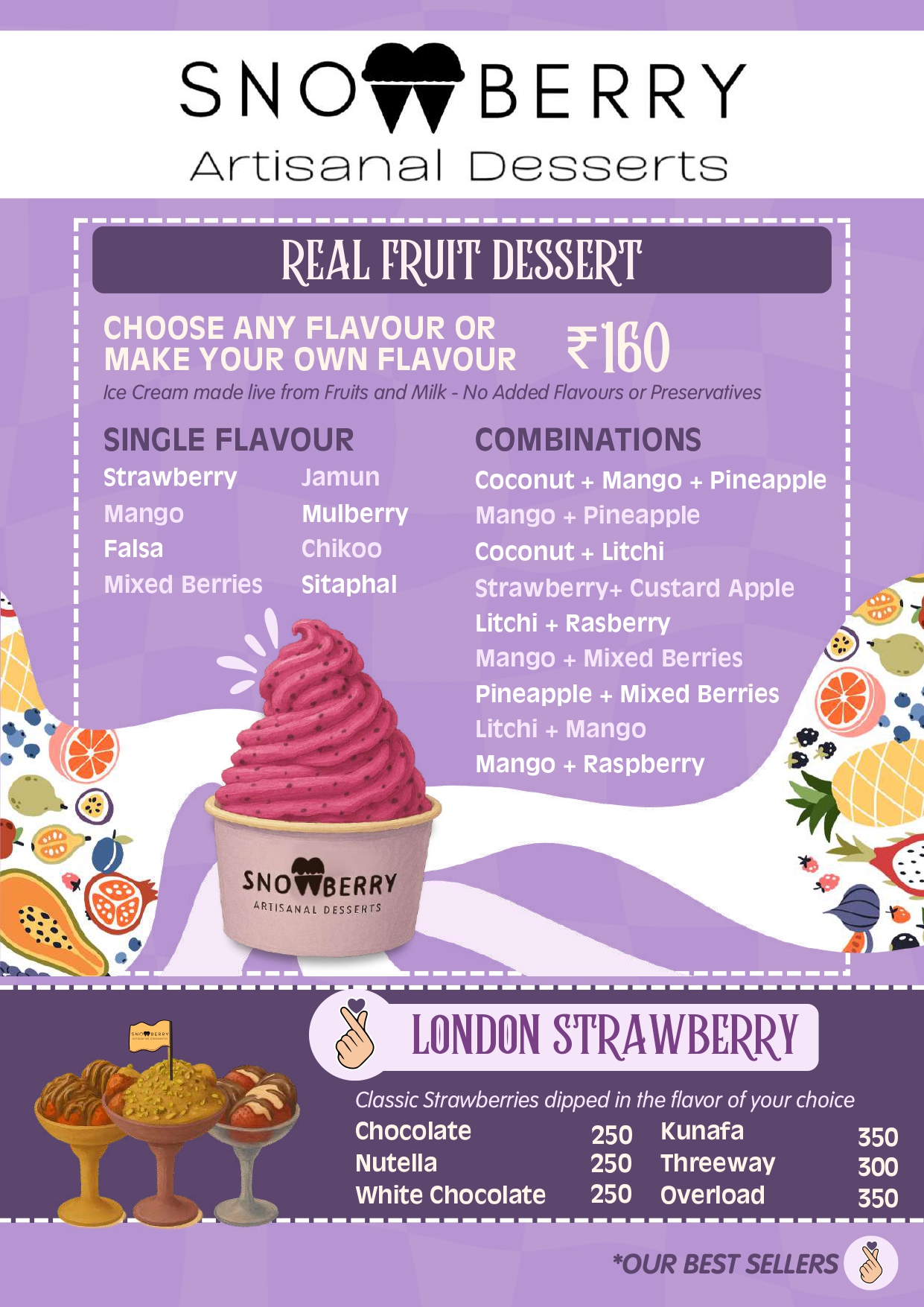 Snowberry | Menu