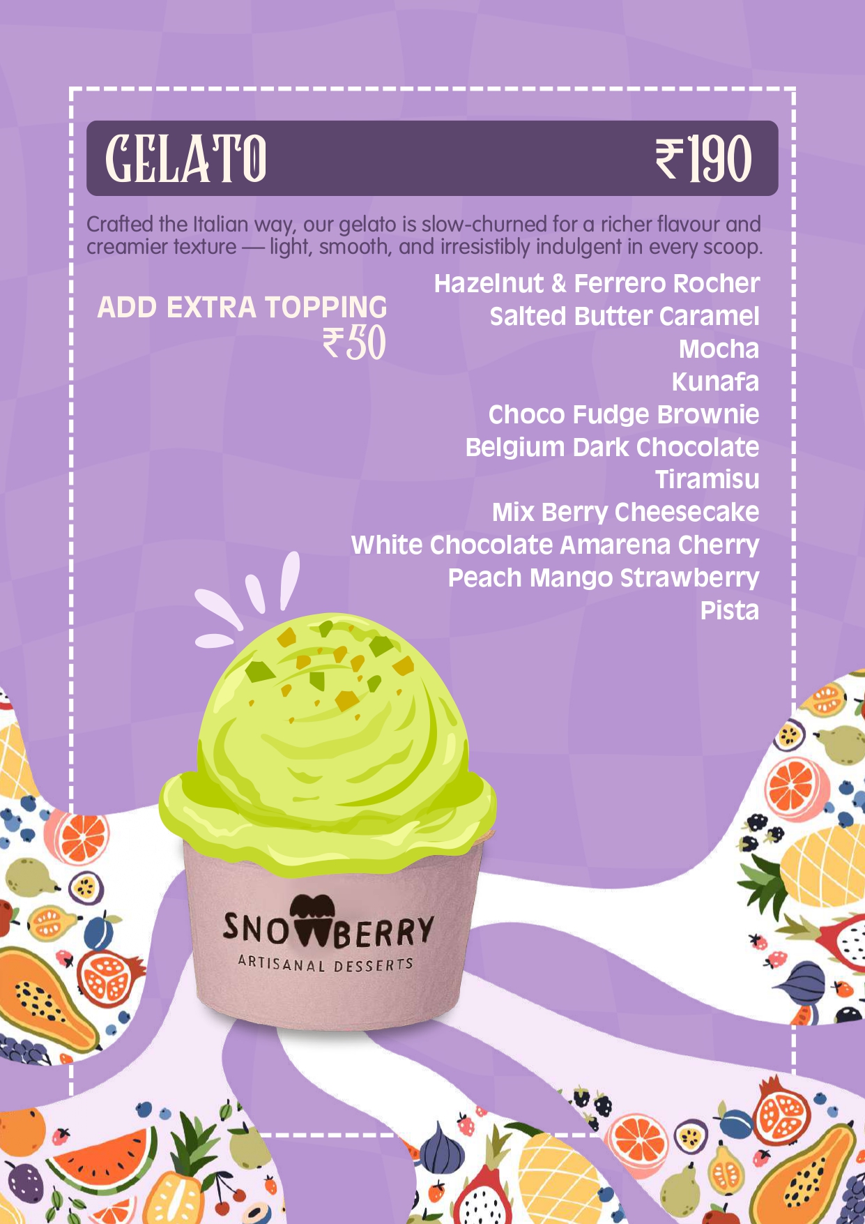 Snowberry | Menu