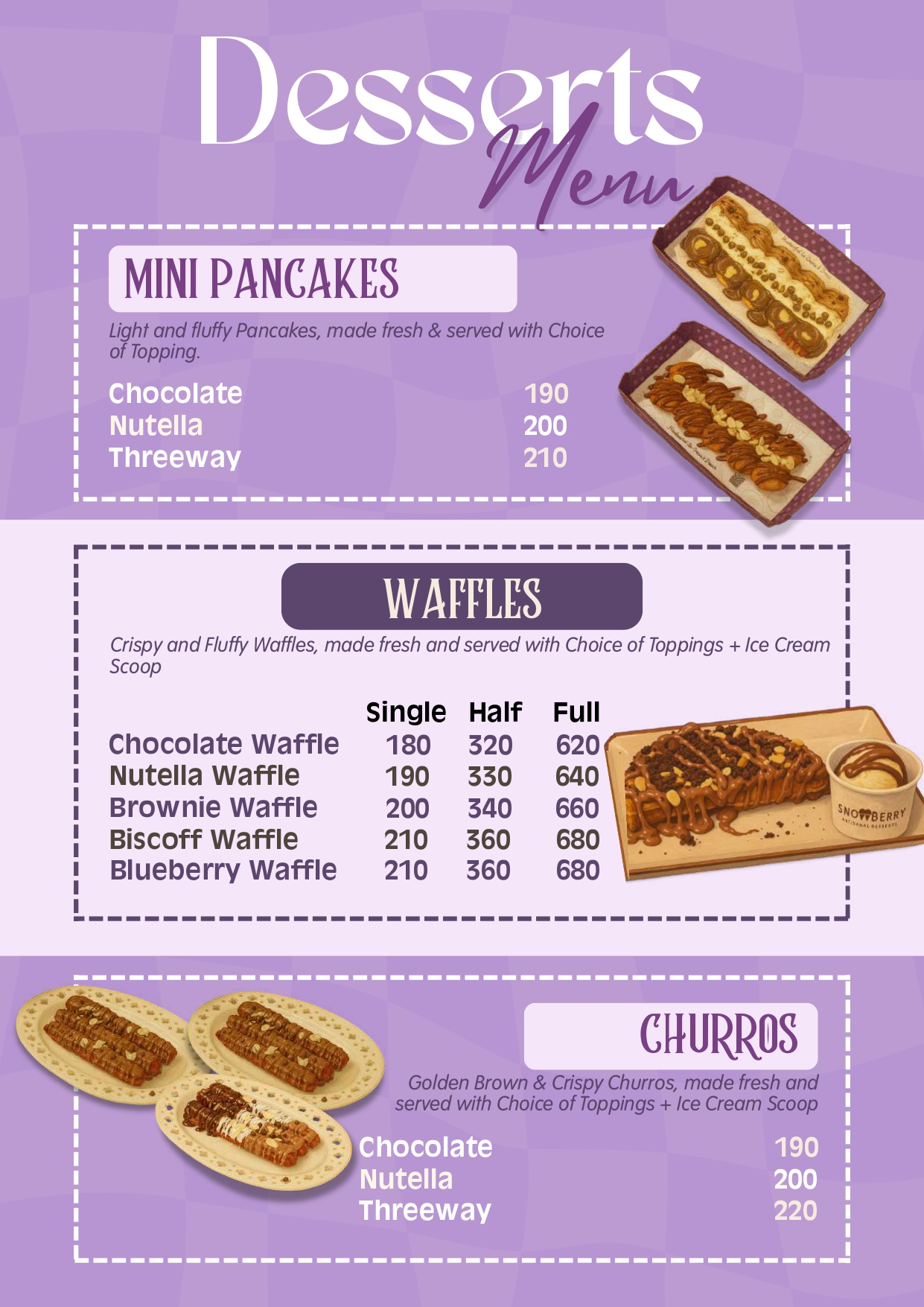 Snowberry | Menu