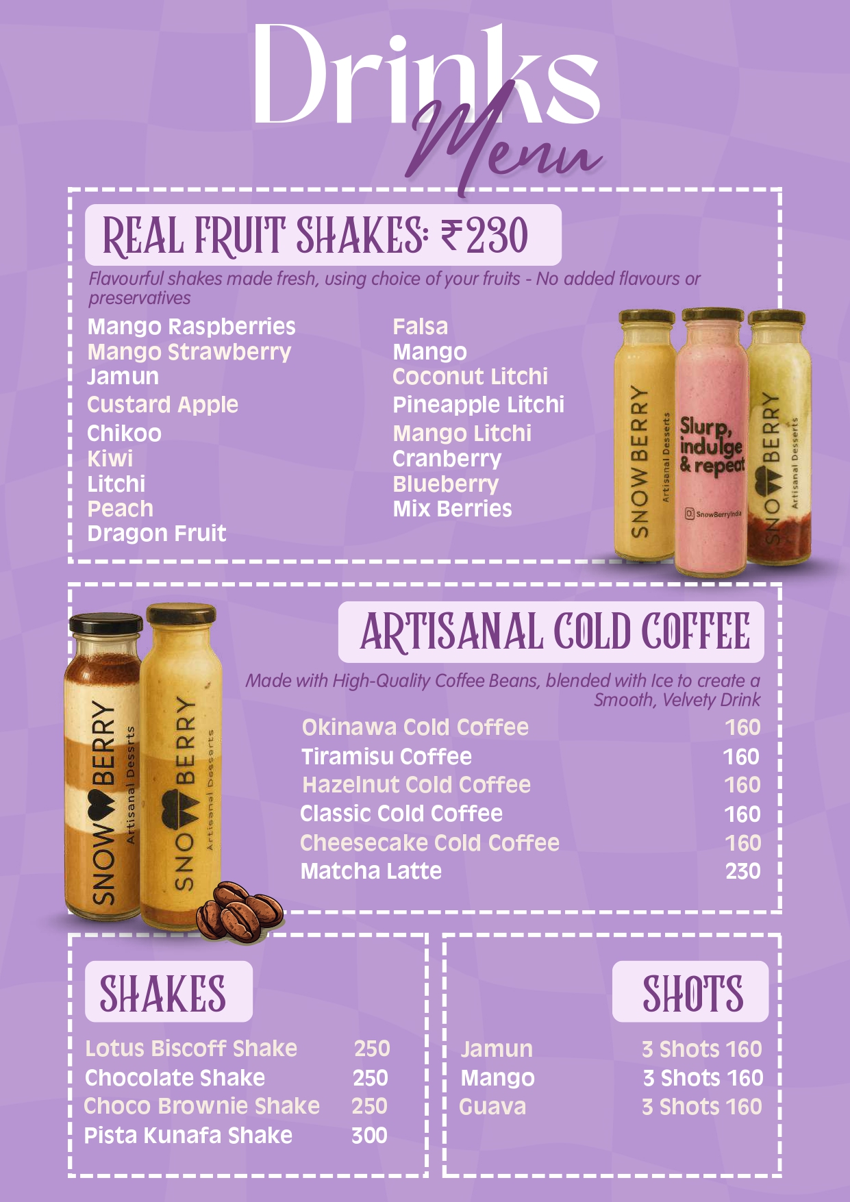 Snowberry | Menu
