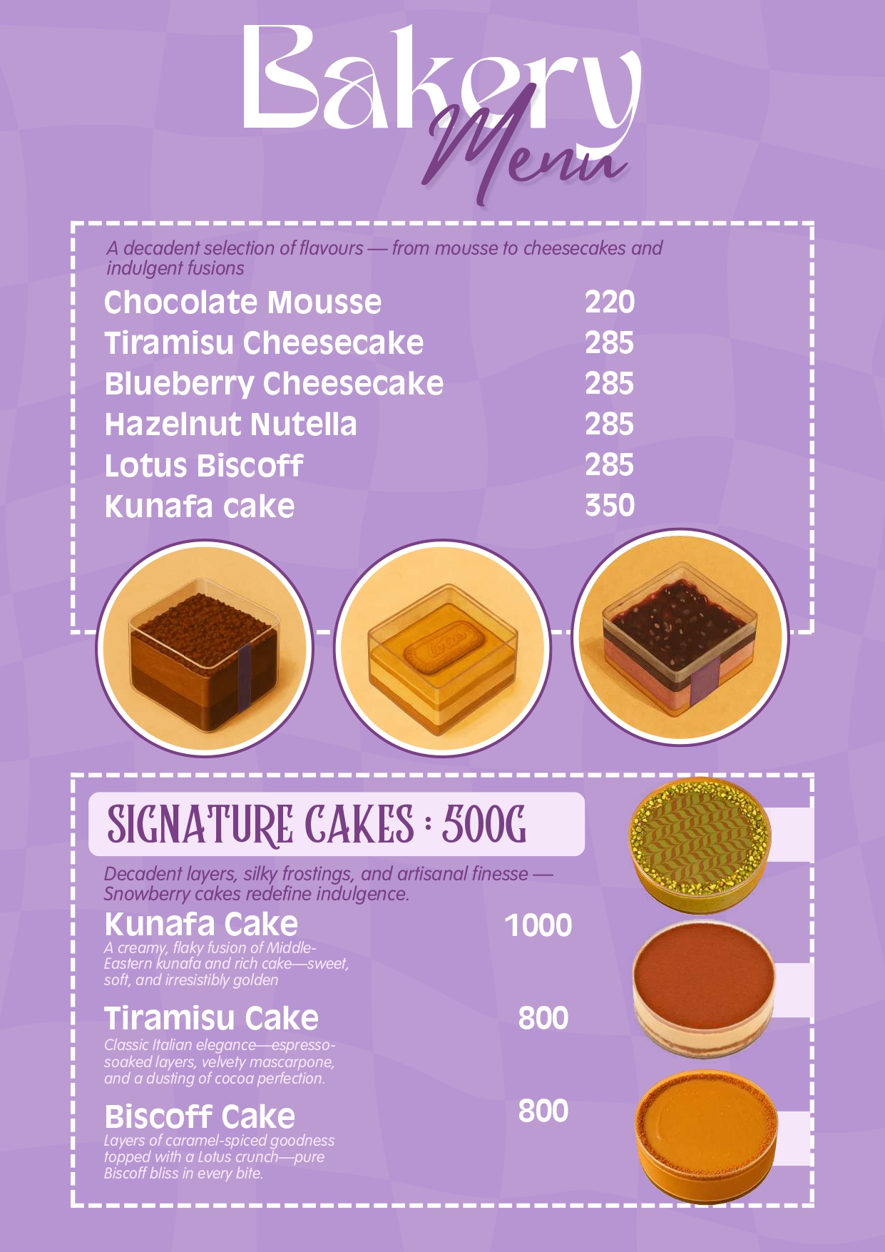 Snowberry | Menu